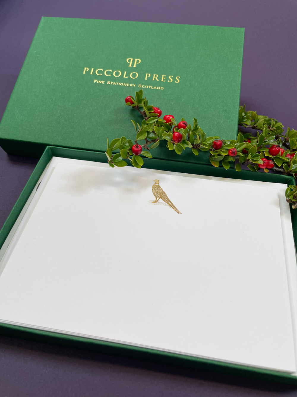 Engraved Pheasant Cards – Piccolo Press